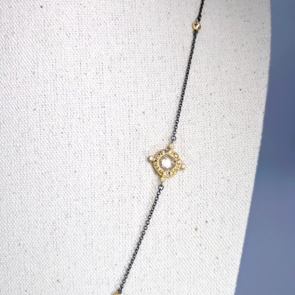 Freida Rothman | Jewelry | Freida Rothman Pave Crystal Station Necklace ...